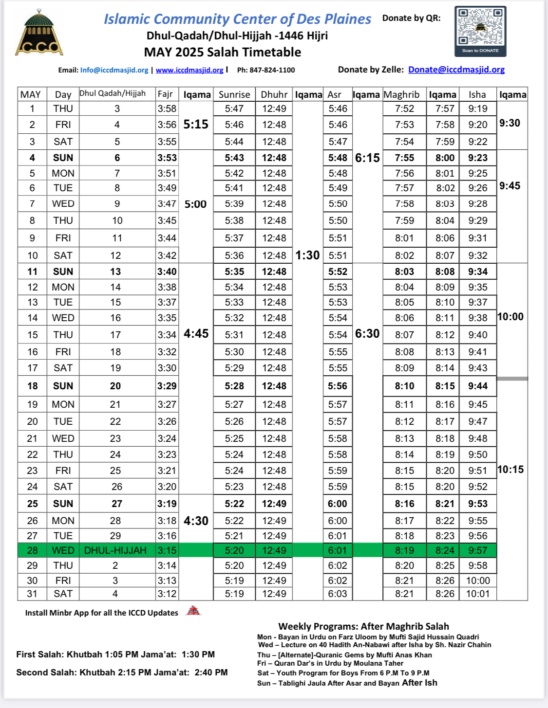 ICCD: Islamic Community Center of Des Plaines – ICCD